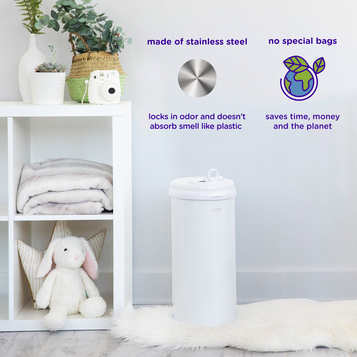 Ubbi Stainless Steel Diaper Pail – DYPER